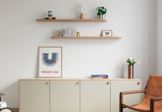 Un meuble d’entrée créé à partir de caissons Ikea I Plum Living