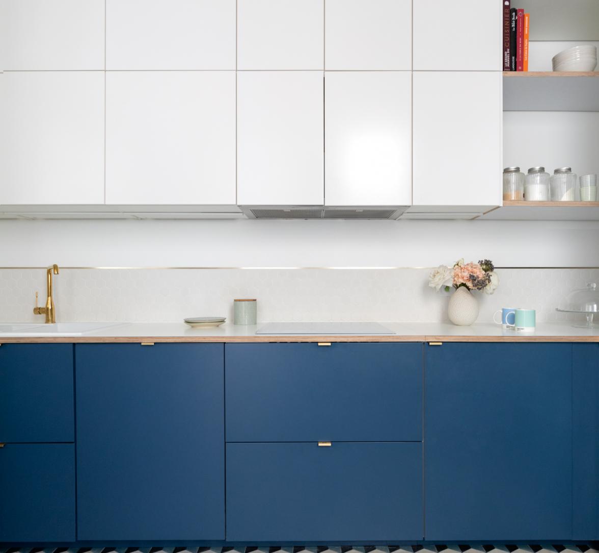 A glass partition in the kitchen | Plum Living