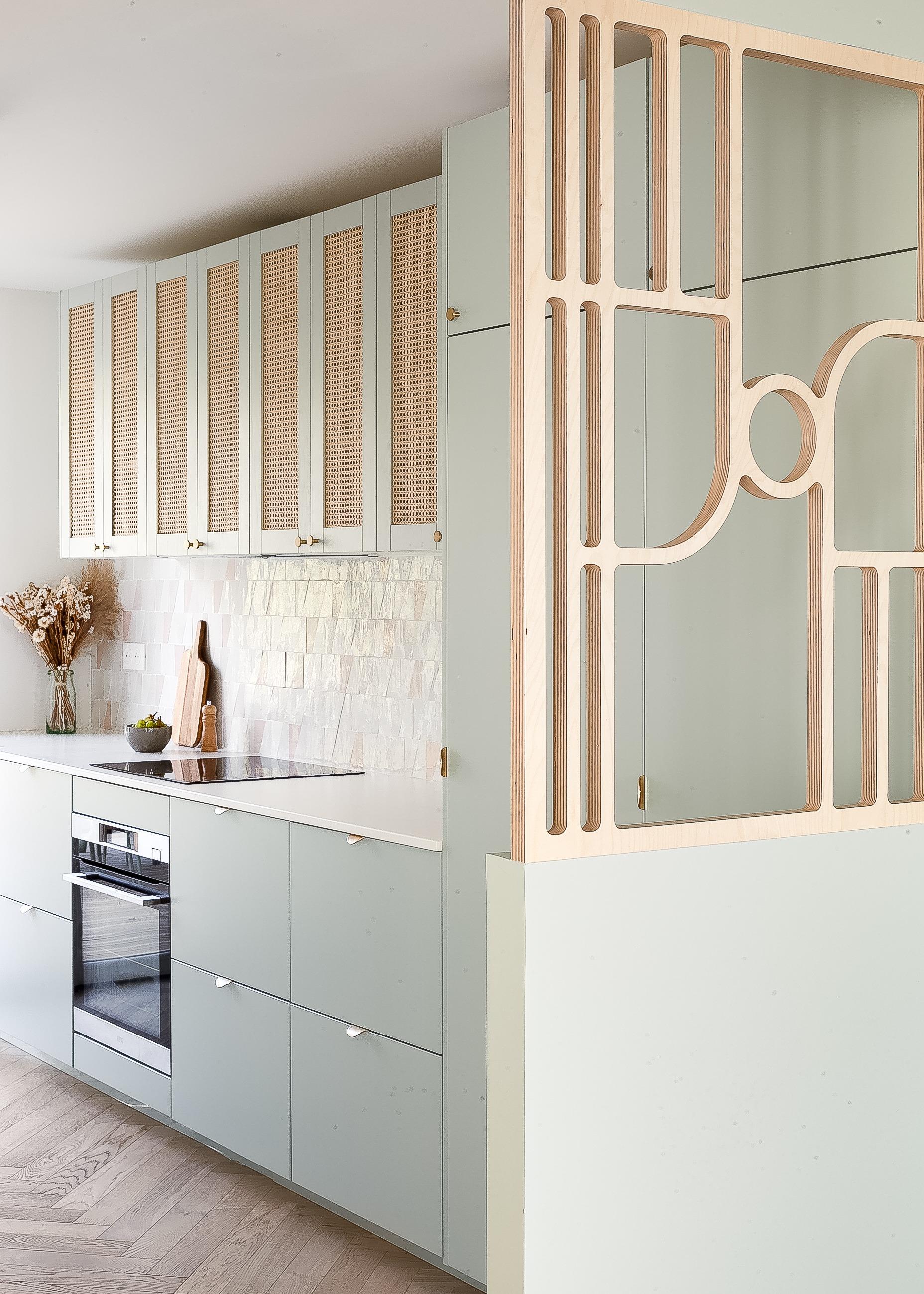 A glass partition in the kitchen | Plum Living