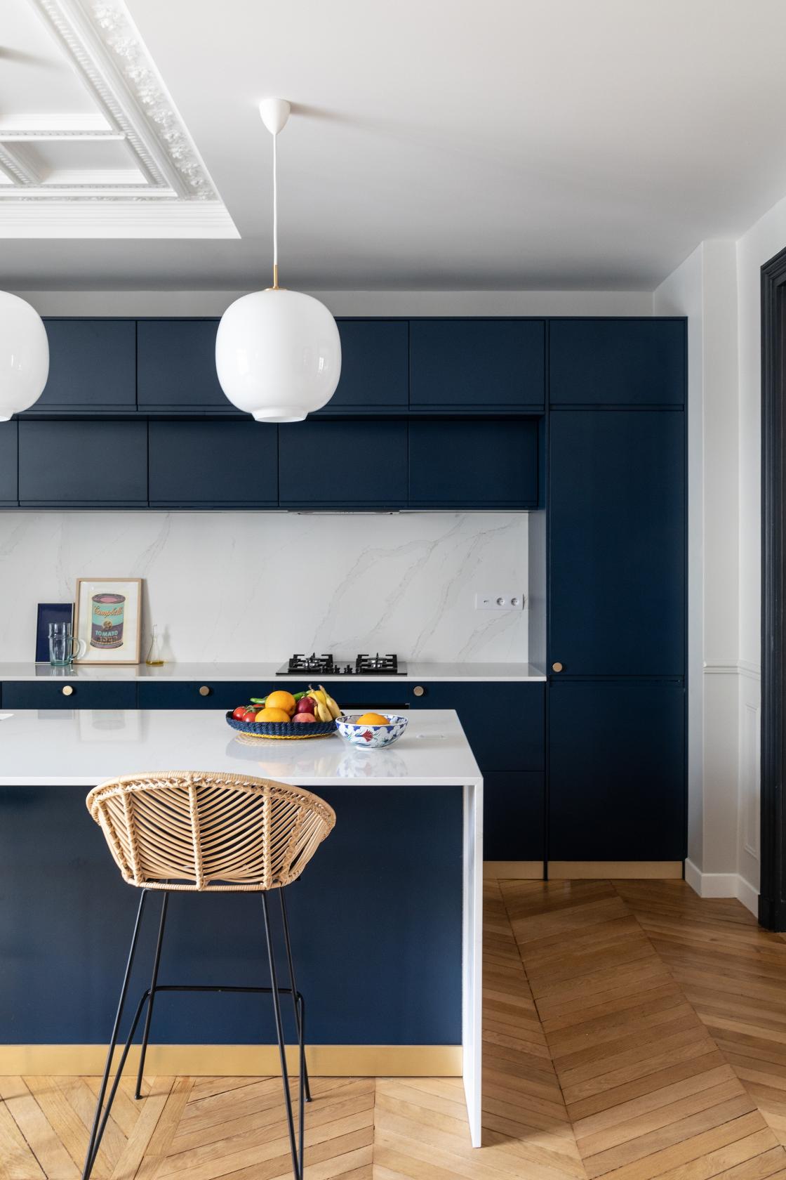 Create a single line kitchen with wall units | Plum Living