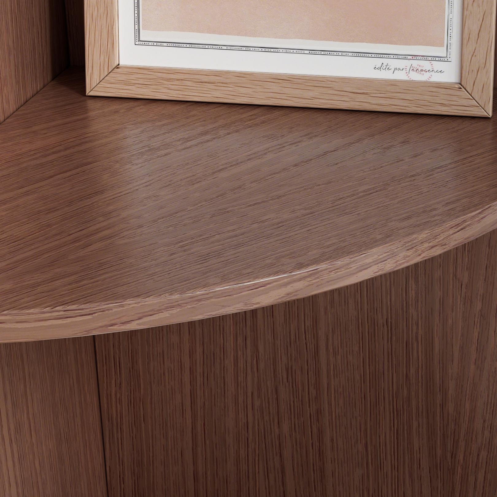 Curved open cabinet 37x201cm | Plum Living