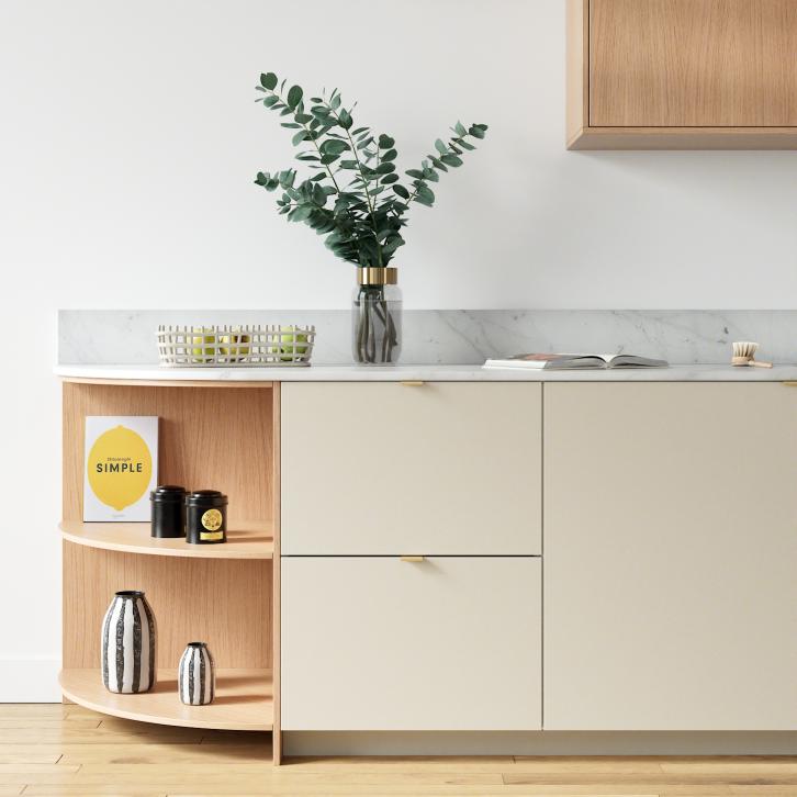 Curved open cabinet 62x88 | Plum Living