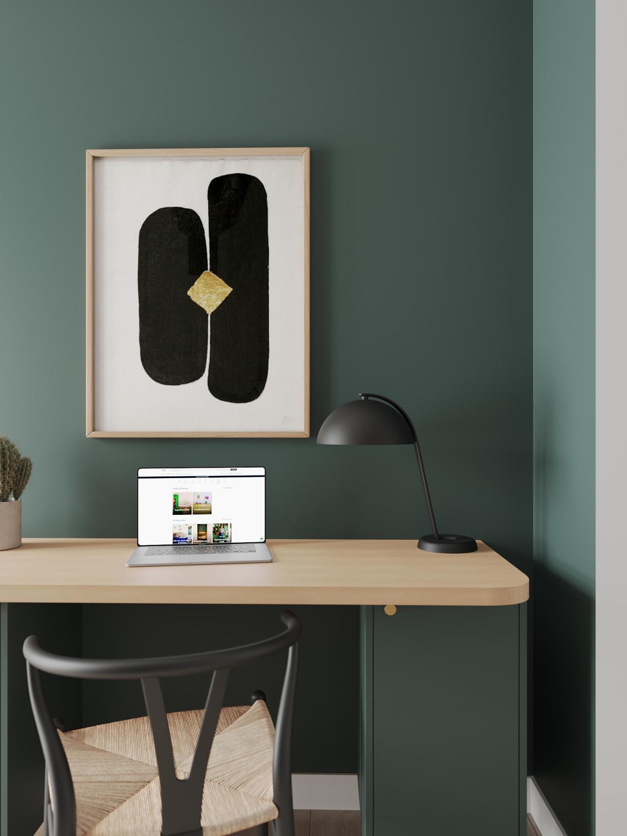 Desk 140cm with our Curved top Plum Living